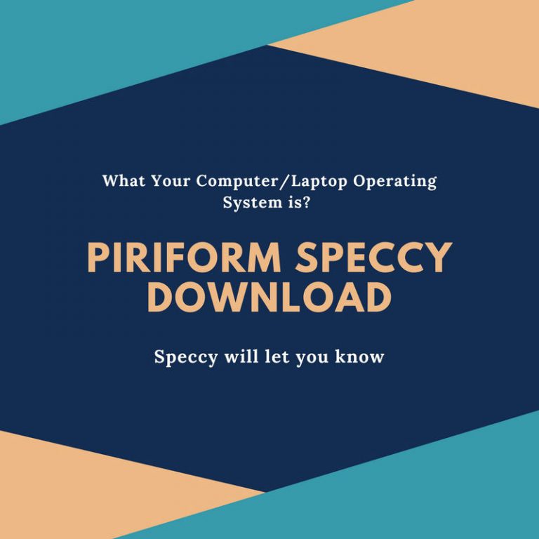 Piriform Speccy Download - You Get The Money