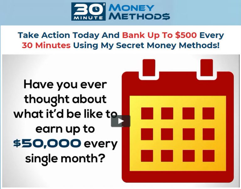 What is 30 Minute Money Methods - You Get The Money