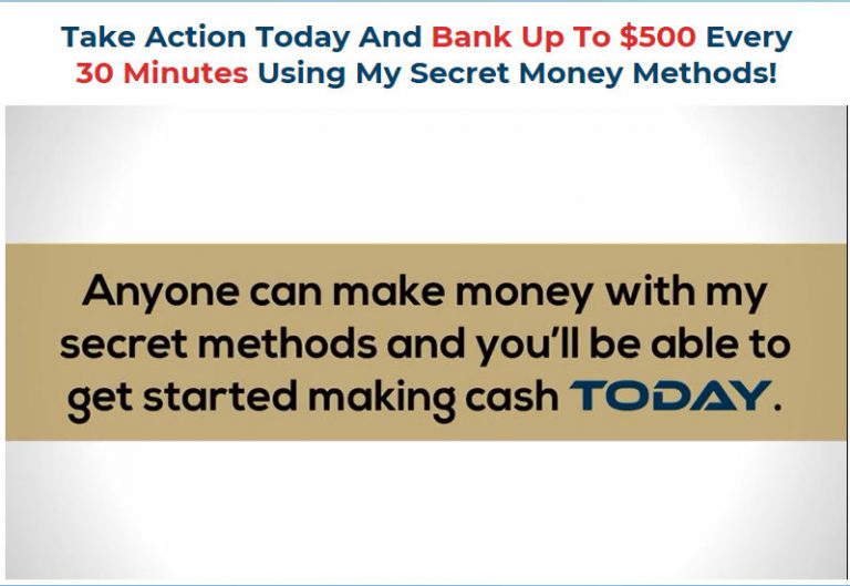 What is 30 Minute Money Methods - You Get The Money